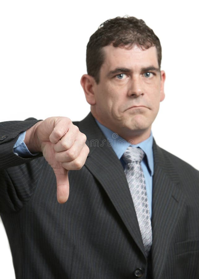 Thumbs down stock image. Image of customer, behavior, executive - 8732729