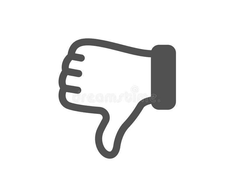 Dislike Hand Icon. Thumbs Down Finger Sign. Vector Stock Vector ...