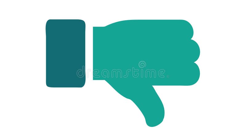 Thumbs Down Gesture Negative Feedback Icon , Vector Design Generative ...
