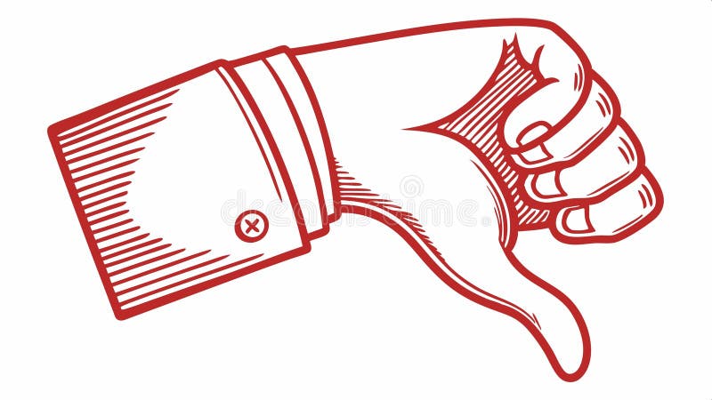 Thumbs Down Hand Vector, Negative Feedback Symbol, Dislike and ...