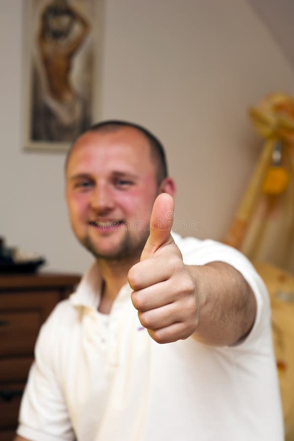 Thumbs up stock photo. Image of sign, smiling, enjoyment - 14140370