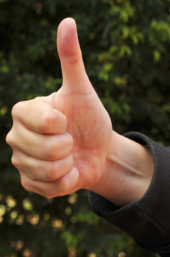 Thumbs-Up stock image. Image of distance, digit, away - 20444189