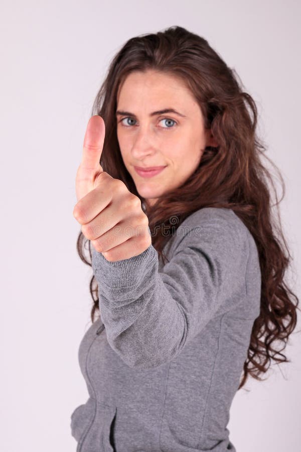 Thumbs up stock photo. Image of corporate, female, show - 25465152
