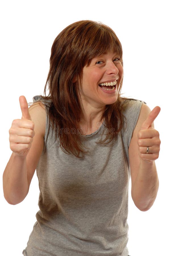 Thumbs up stock photo. Image of expressions, lovely, lady - 3963638