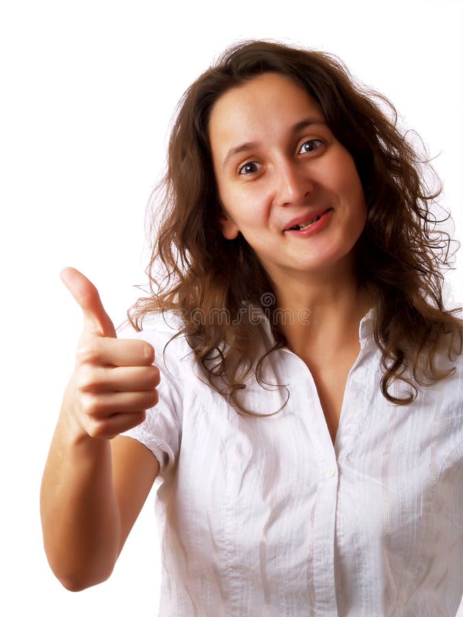 Thumbs up stock image. Image of success, portrait, isolated - 17323185