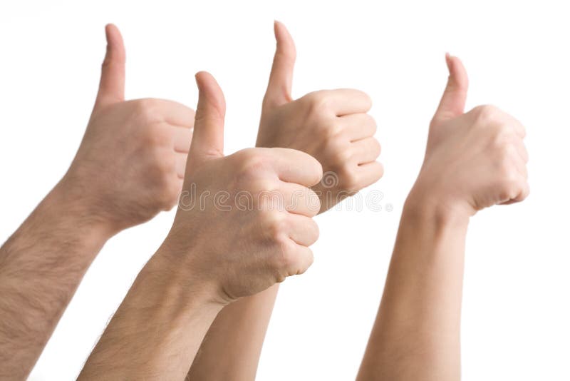 Thumbs Up stock image. Image of group, improvement, sign - 16130761