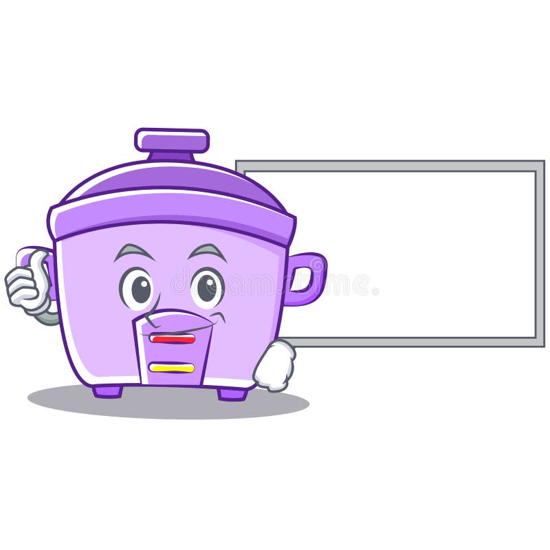 Thumbs Up Rice Bowl Character Cartoon Stock Vector - Illustration of ...