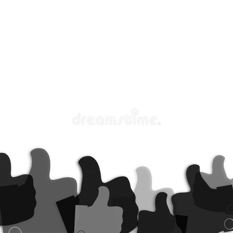 Thumbs up stock illustration. Illustration of symbol - 45540870