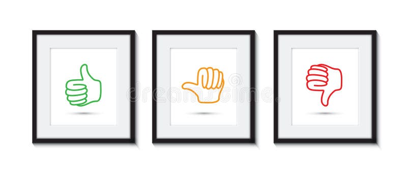 Icon Thumbs Up Down Neutral Stock Illustrations – 33 Icon Thumbs Up ...