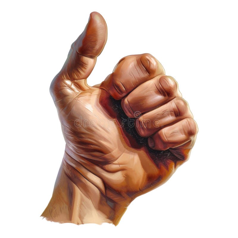Thumbs Up Hand on Transparent Background - Ai Generated Stock ...