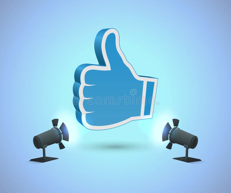Thumbs up stock vector. Illustration of color, clip, element - 39807946