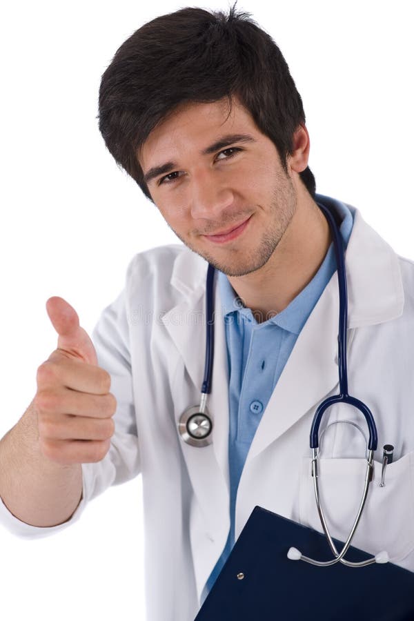 Thumbs Up, Doctor and Happy Nurse Staff Together with Success, Thank ...