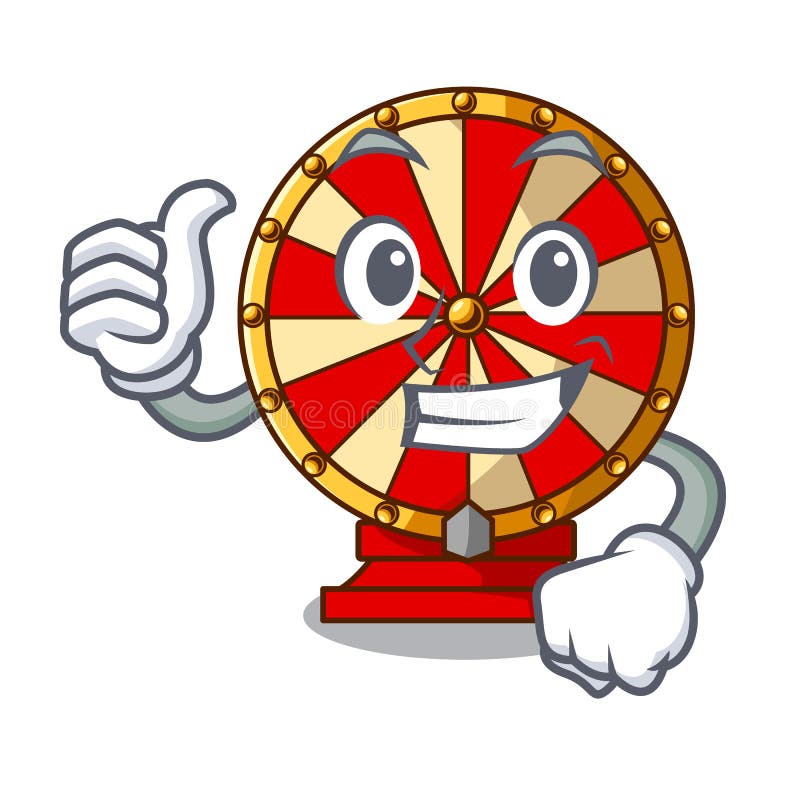 Thumbs Up Spinning Wheel Toy Isolated the Character Stock Vector ...