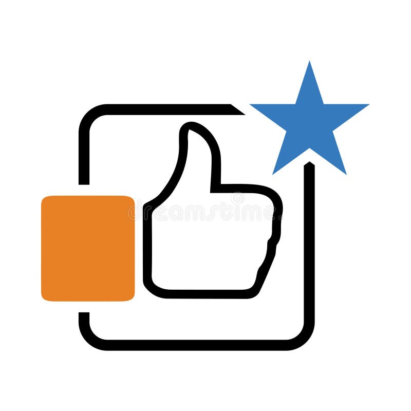 Thumbs Up, Star, Like, Like Thumbs Up Icon Stock Vector - Illustration ...