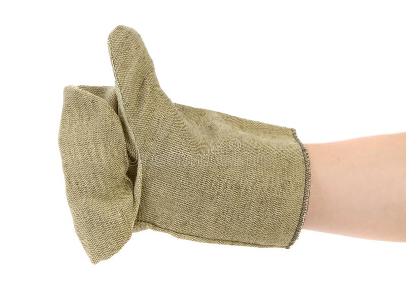 Working gauntlet on hand. stock photo. Image of tool - 34958576