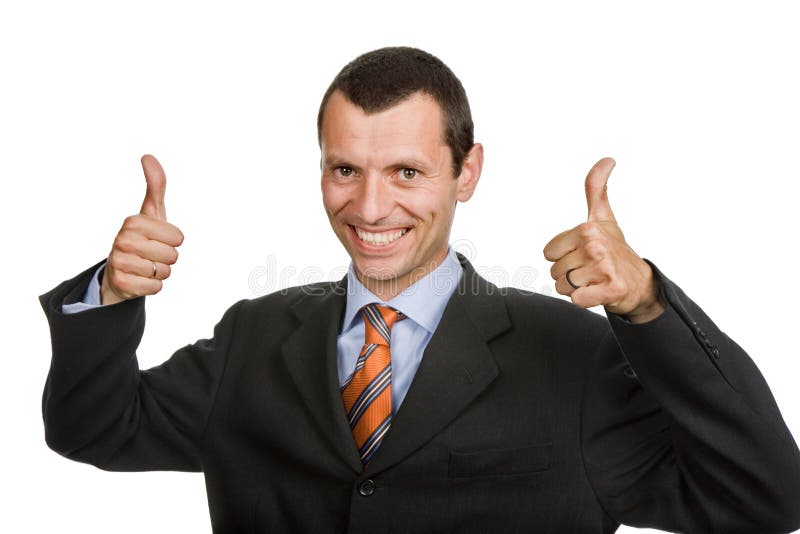 Thumbs up stock photo. Image of happy, office, portrait - 34127624