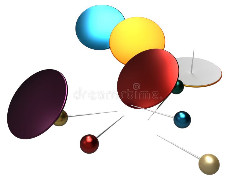 Thumbtack stock illustration. Illustration of office - 22034122