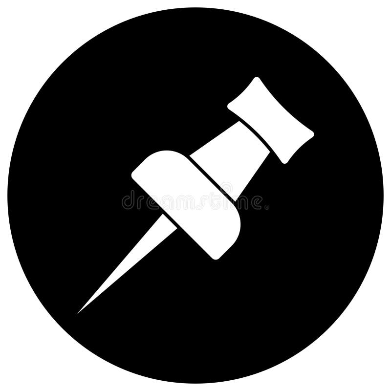 Thumbtack icon vector stock vector. Illustration of realistic - 284651730