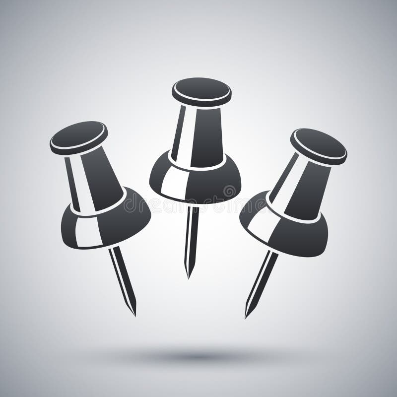 Thumbtacks Icon Stock Illustrations – 1,157 Thumbtacks Icon Stock ...