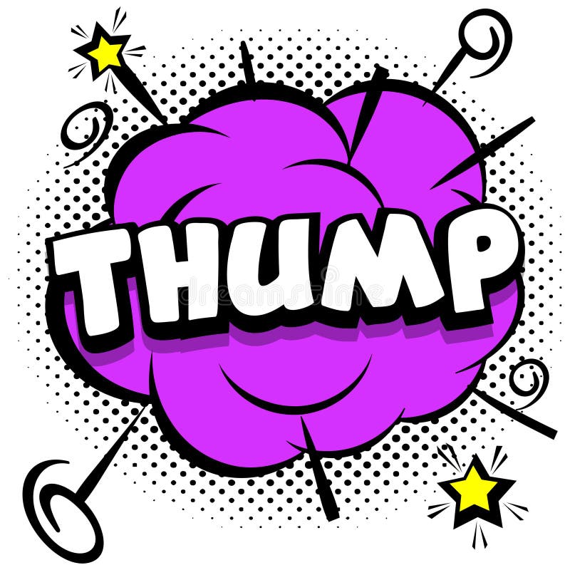 Thump Comic Bright Template with Speech Bubbles on Colorful Frames ...