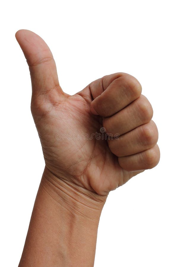 Thump Up Gesture stock image. Image of action, hand, satisfaction ...