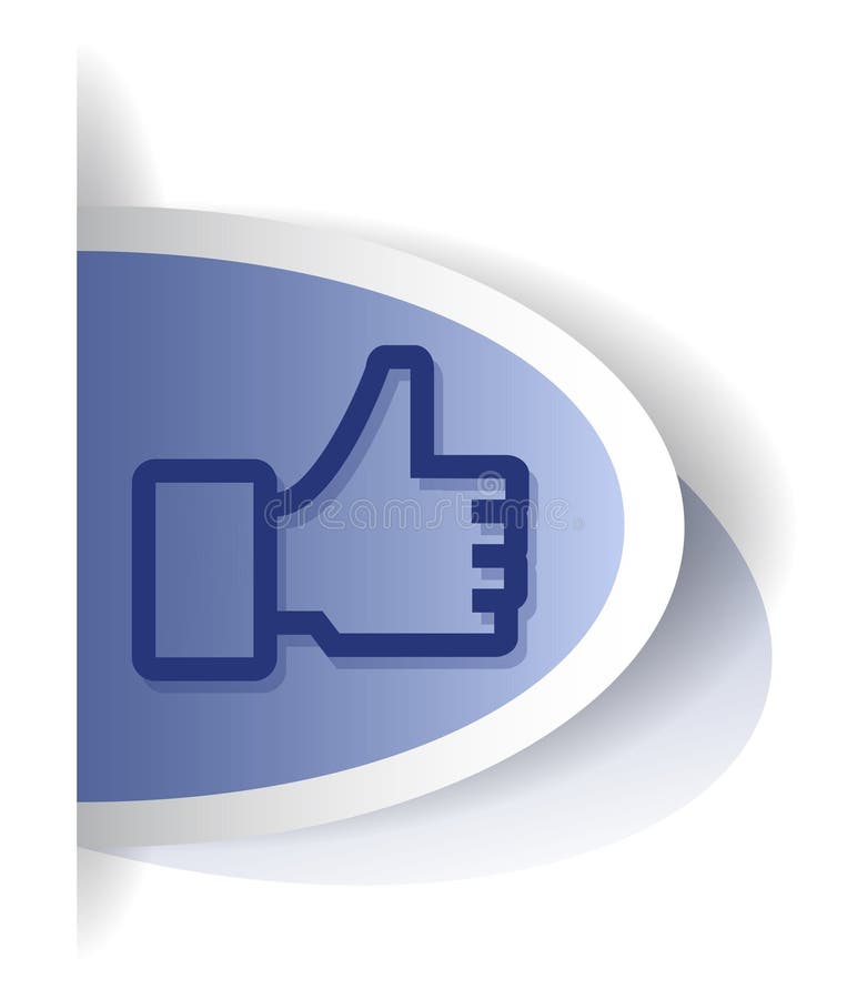 Facebook Like Thumb Up Sign Editorial Photo - Illustration of abstract ...