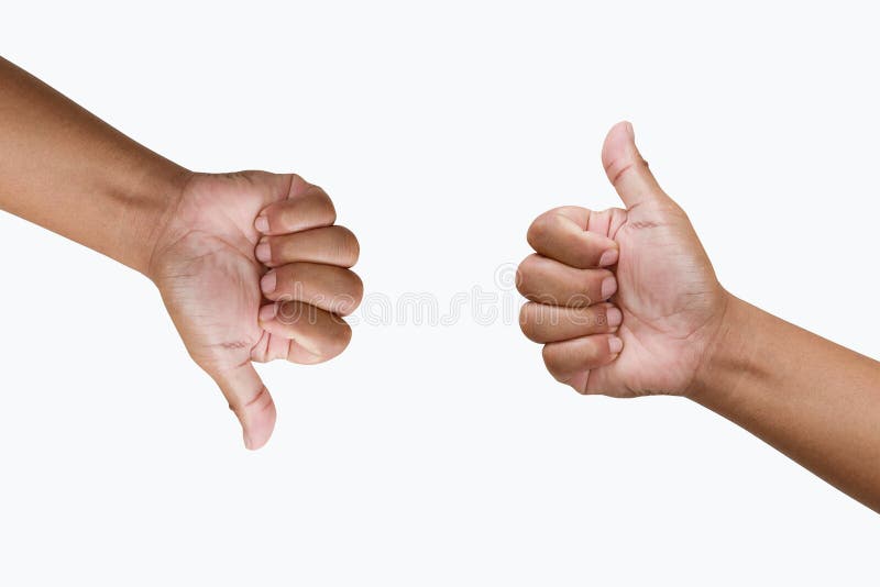 Thump Up Hand Sign Isolated on White Stock Image - Image of excellent ...
