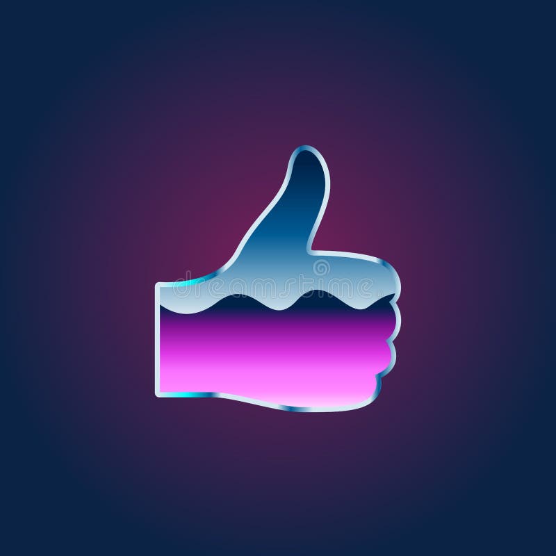 Thump Up Icon Vector Design Illustration Concept Stock Vector ...