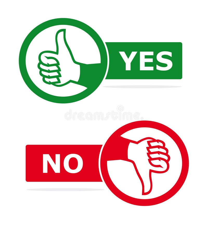 Thumps Up and Thumps Down Voting Concept Stock Vector - Illustration of ...