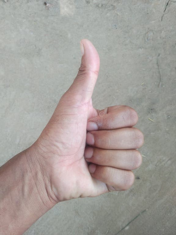 Thums Up is Symbol of Very Good Stock Image - Image of thums, good ...