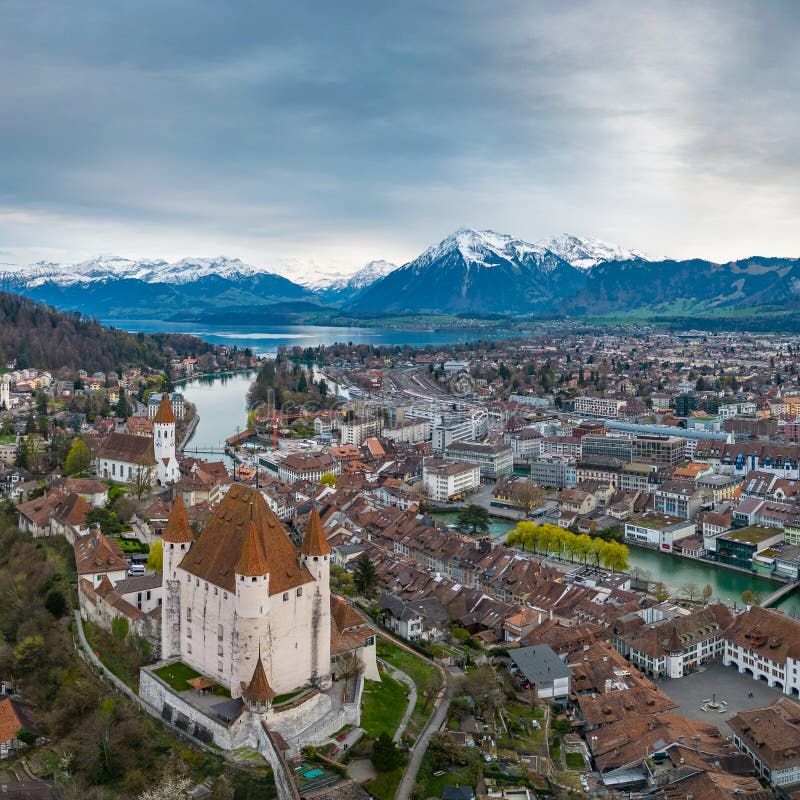 Thun Castle in the City of Thun, Switzerland Stock Photo - Image of ...