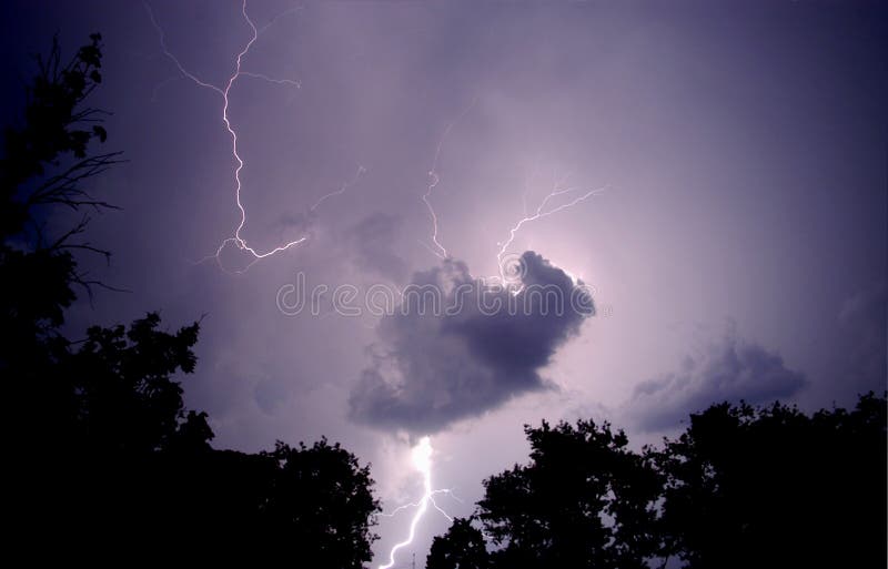 Thunder stock image. Image of lightning, decision, cloud - 2545681