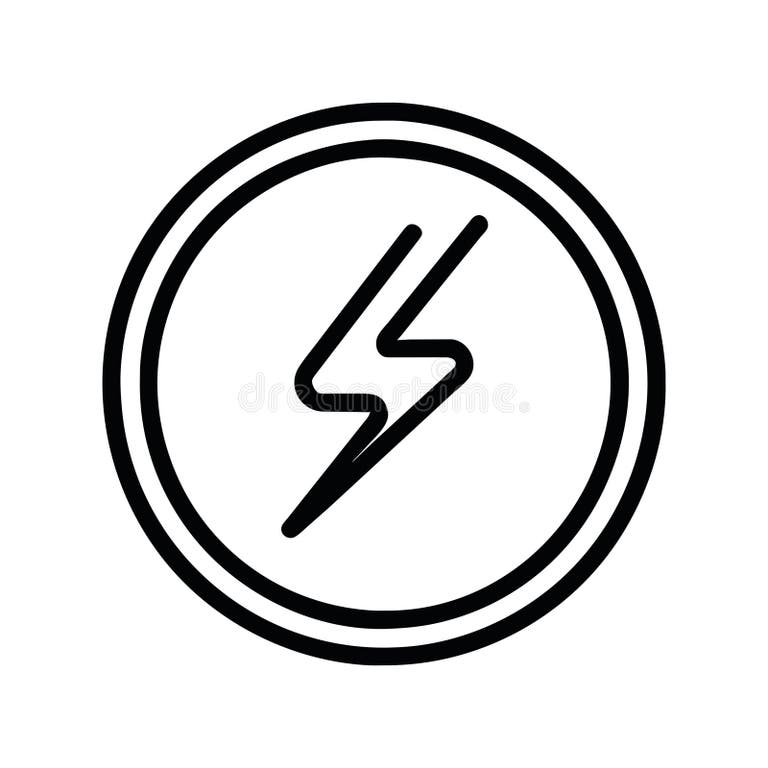Thunder badge icon stock vector. Illustration of blitz - 297676585