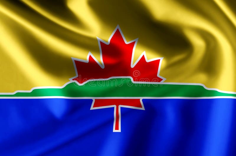 Thunder Bay Flag Illustration Stock Illustration - Illustration of ...