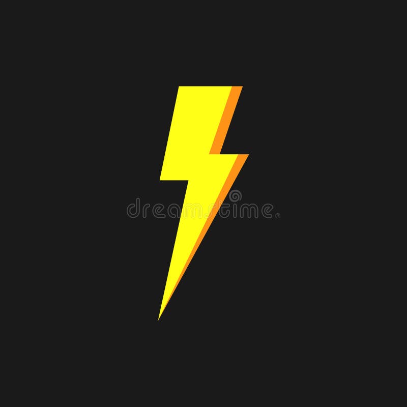 Thunder and Bolt Lighting Elements. Flash Icons Set. Elestric Blitz ...