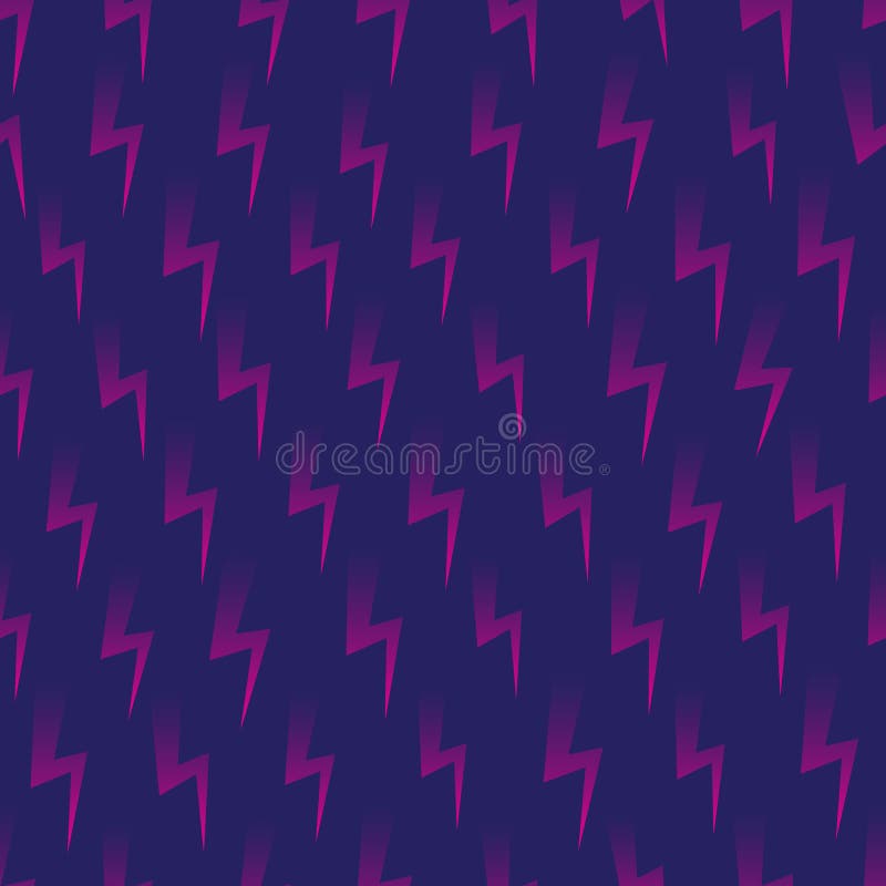 Thunder Icon Vector Seamless Pattern Stock Vector - Illustration of ...