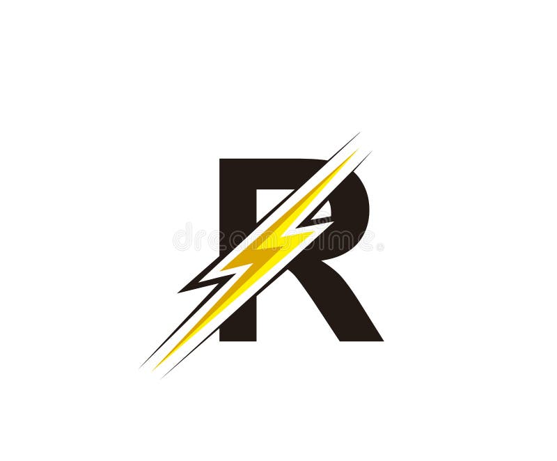 Thunder Letter R Logo Stock Illustrations – 140 Thunder Letter R Logo ...