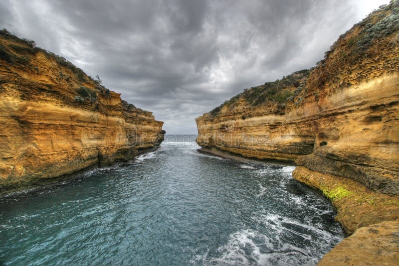 Thunder Cave stock photo. Image of ocean, mouth, picturesque - 3205406