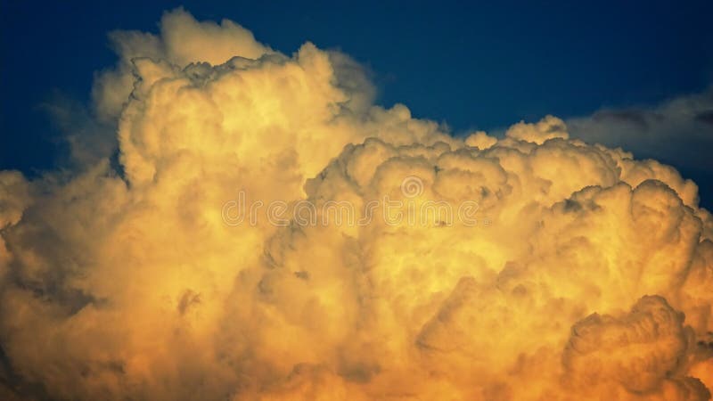 Thunder Clouds Build in the Atmosphere at Sunset - Time Lapse Stock ...