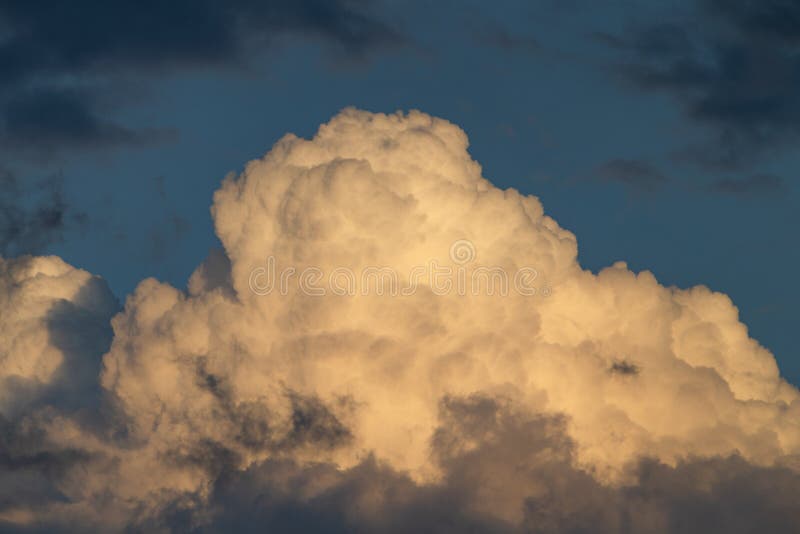 Thunder clouds stock image. Image of clouds, sunset - 192346997