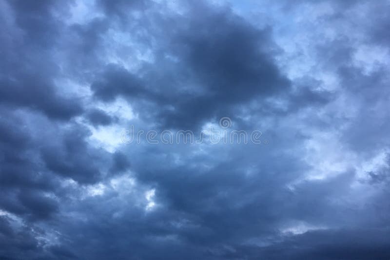 Thunder Clouds, Sky Blue Background. Cloud Blue Sky Stock Image - Image ...