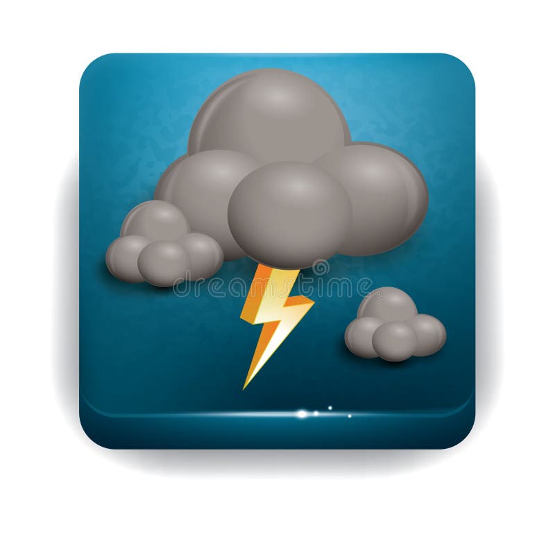 Thunder Clouds stock vector. Illustration of hailstorm - 34770201