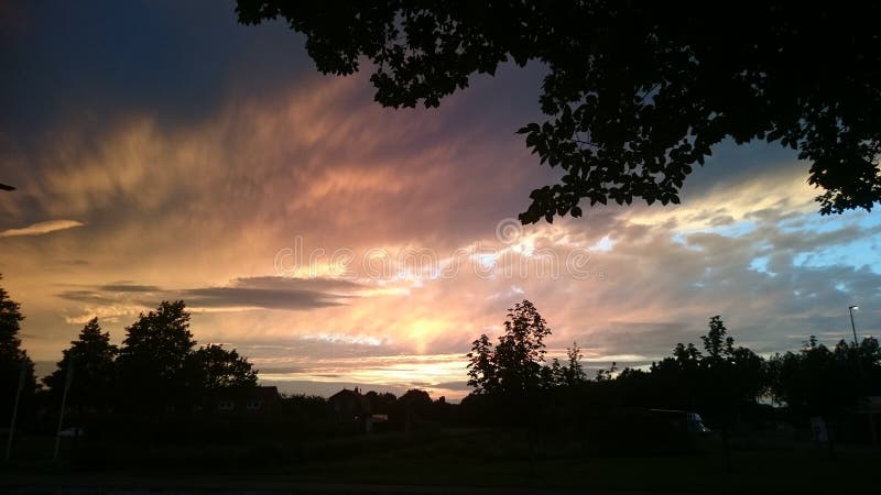 Thunder is coming stock image. Image of coming, clouds - 73939809
