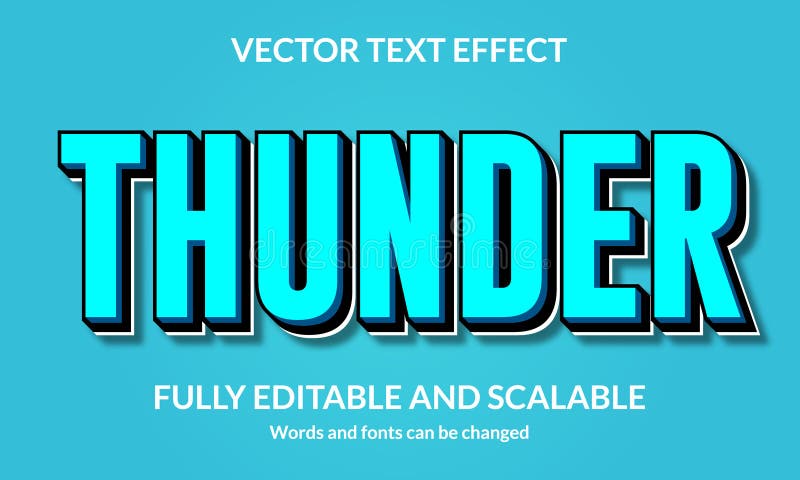 Thunder Text Font Vector Stock Illustrations – 1,659 Thunder Text Font ...