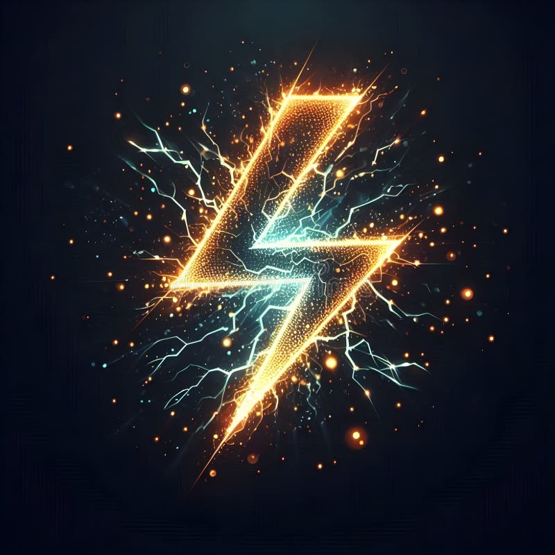 Thunder Electricity Effects Stock Illustration - Illustration of light ...