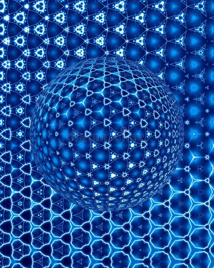 Thunder Energy Waves in Black Background Stock Illustration ...