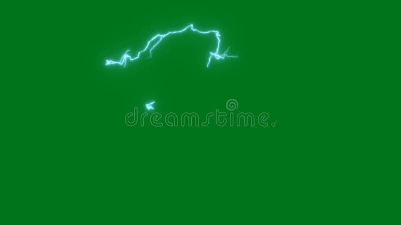 Thunder High Quality Green Screen 4k Bacground Stock Footage - Video of ...