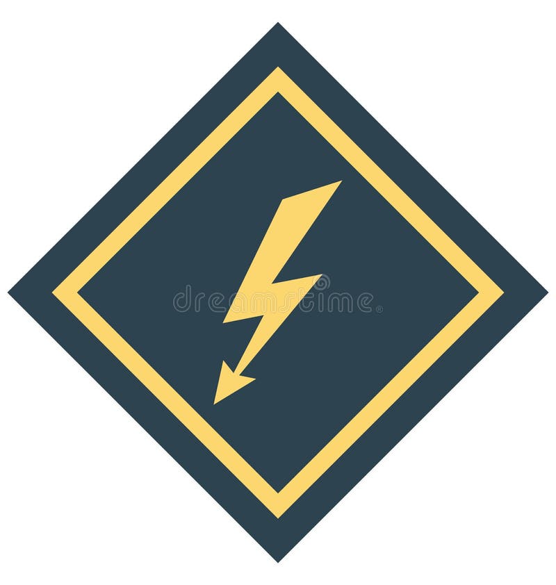 Thunder Isolated Color Vector Icon that Can Be Easily Modified or Edit ...