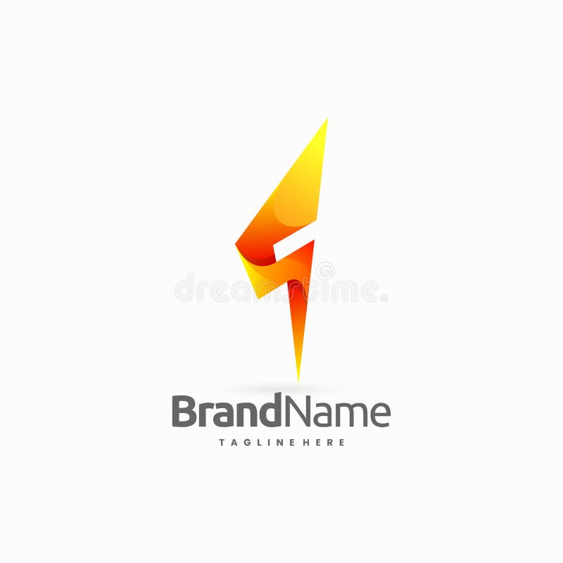 Thunder Light Logo with Letter S Shapes Combination Concept Stock ...