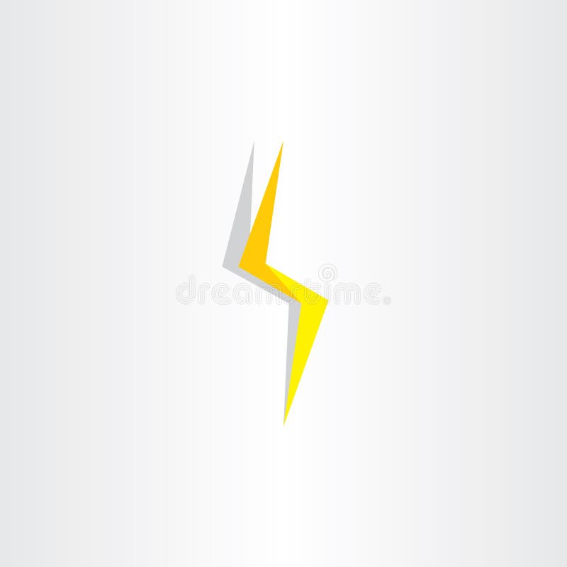 Thunder Lighting Bolt Yellow Flash Icon Stock Vector - Illustration of ...
